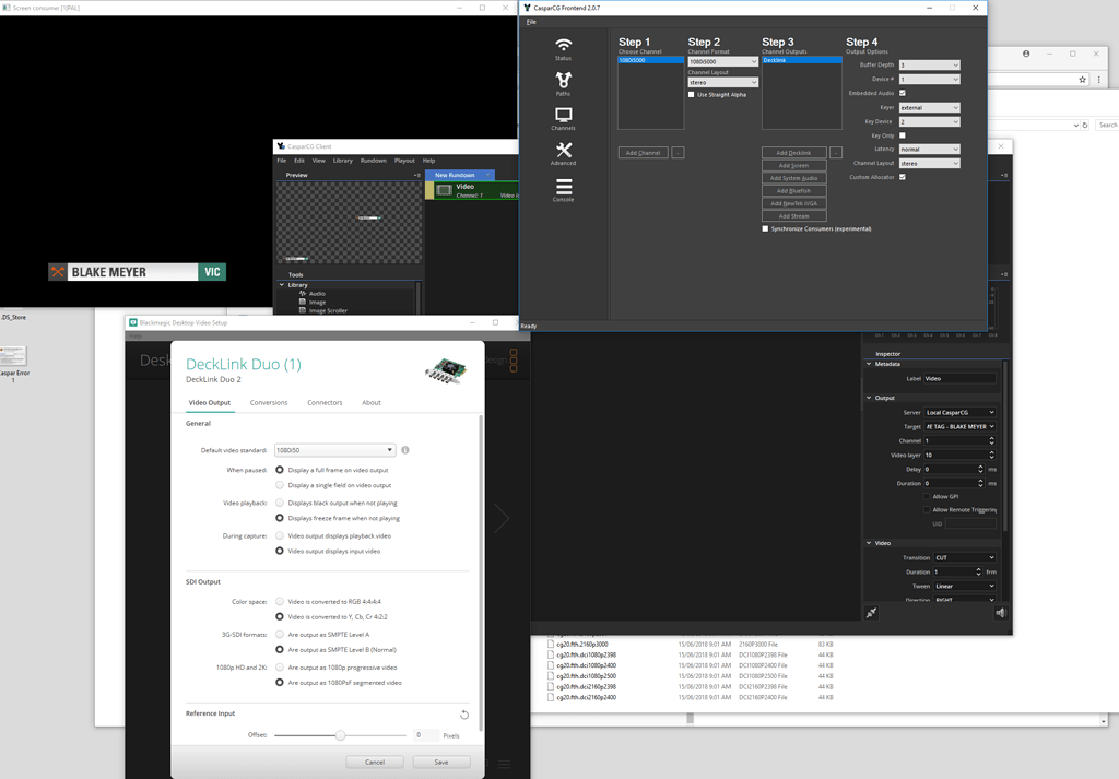 Setup with Decklink Duo 2 - General - CasparCG Community Forum