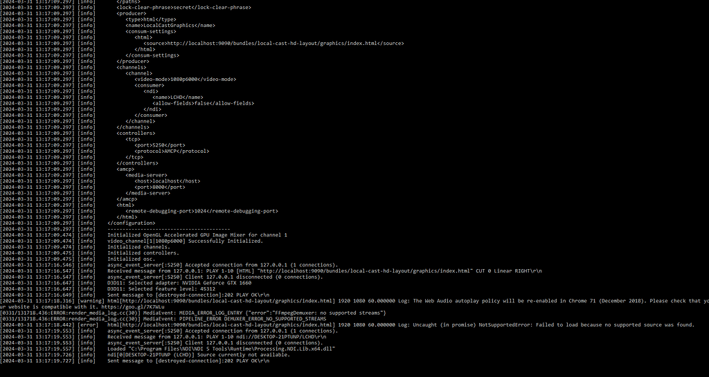 Issues with NDI and HTML - General - CasparCG Community Forum